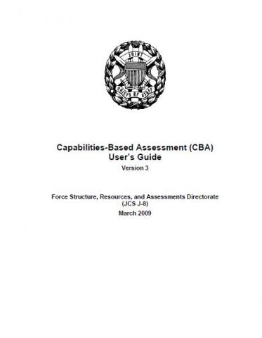 Capabilities-Based Assessment (CBA) User’s Guide | SE Goldmine